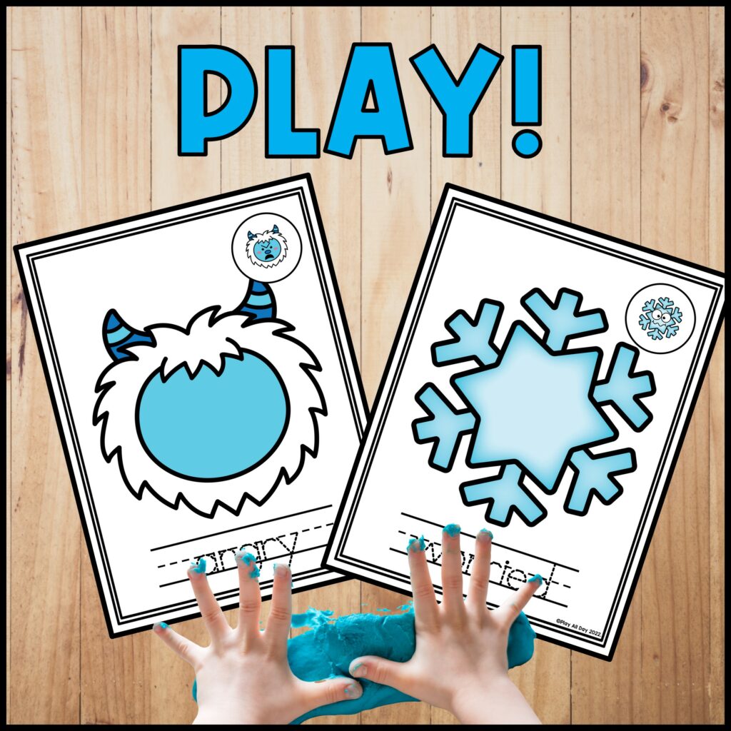 Winter Emotions Play Dough Mats | Social Emotional Learning Activities ...