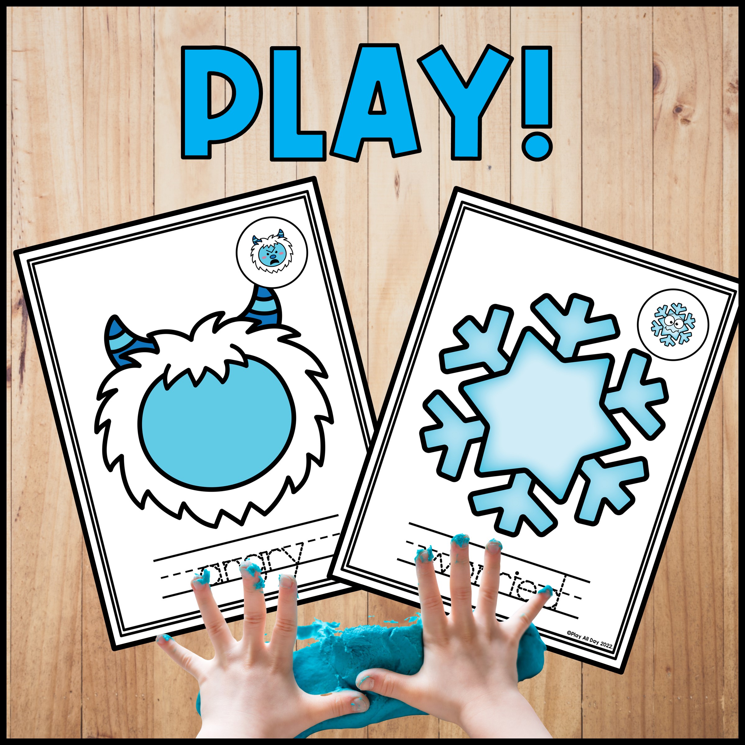 Winter Emotions Play Dough Mats | Social Emotional Learning Activities ...