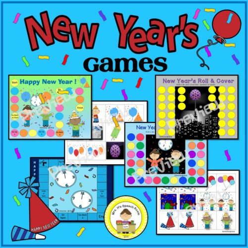 New Years Speech Therapy Printable Pack | Made By Teachers
