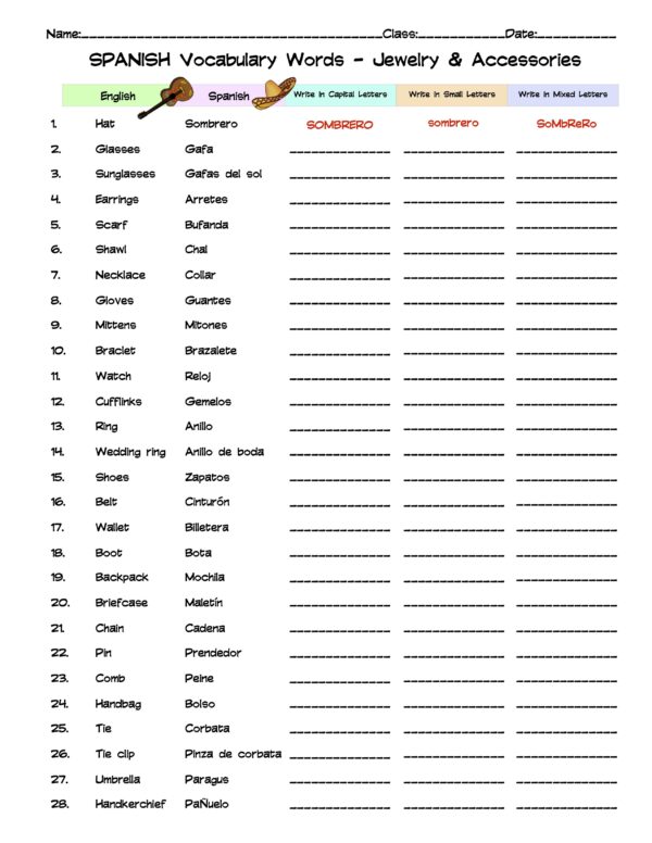 Spanish Family Members Vocabulary Matching Worksheet & Answer Key ...
