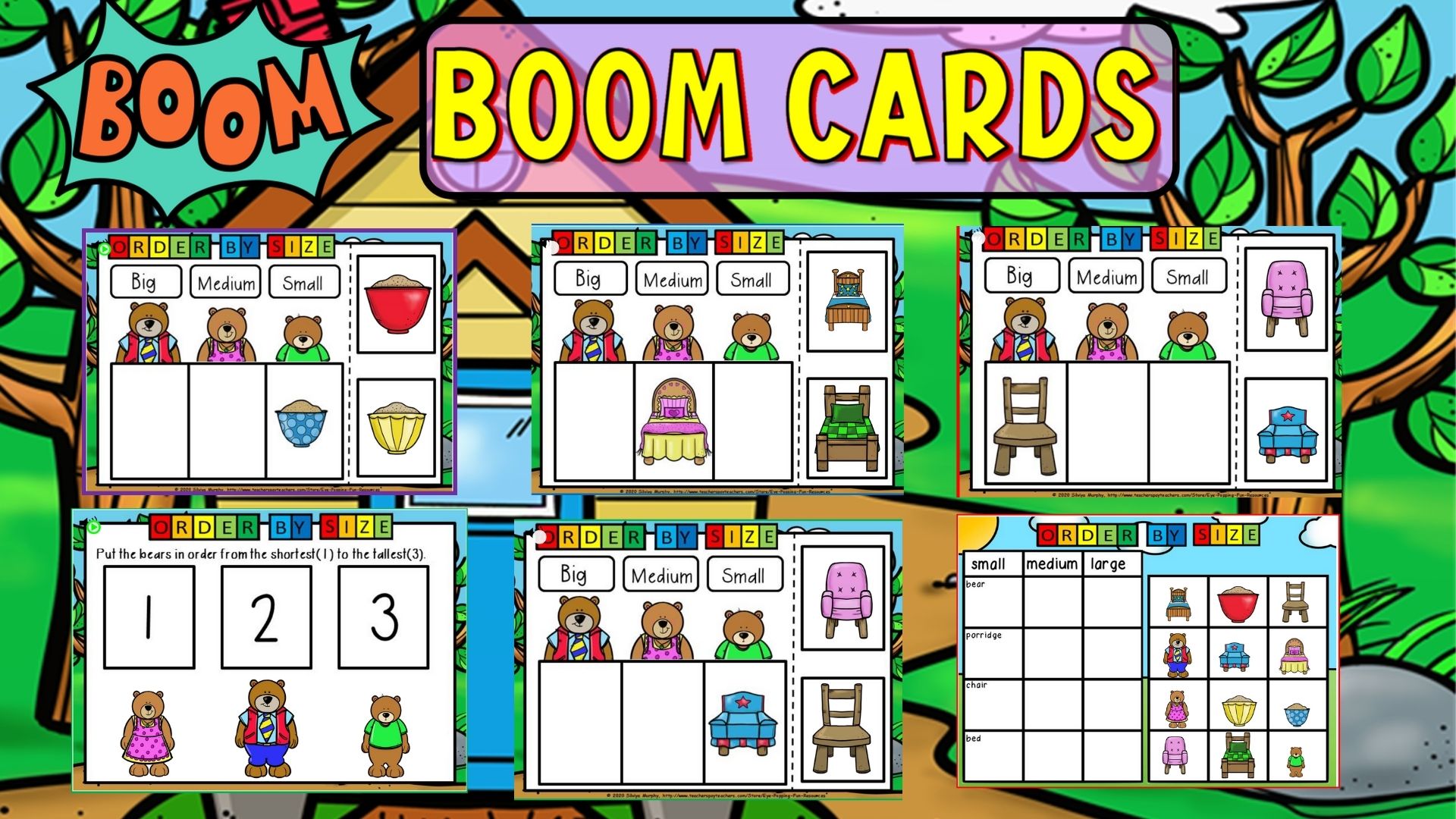 Goldilocks and The Three Bears Size Sort | Made By Teachers