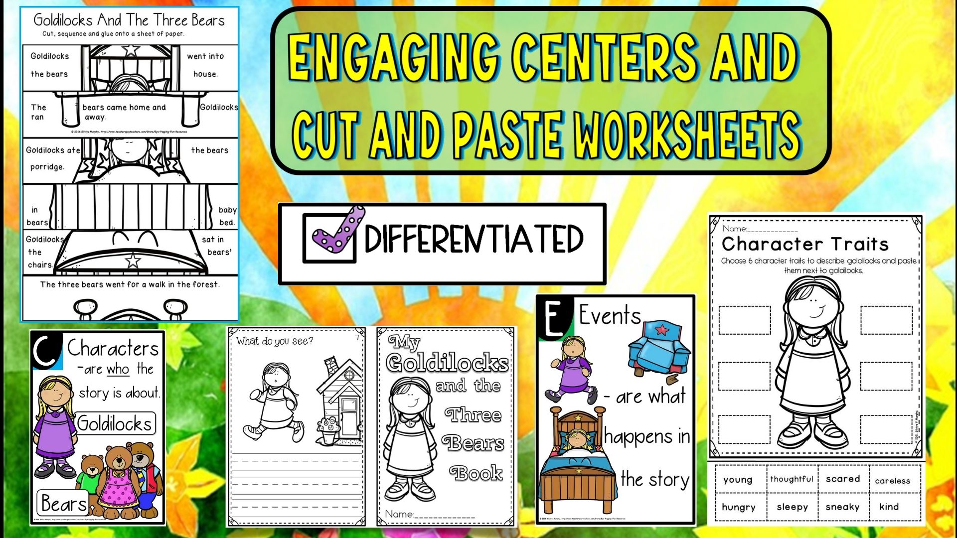 Goldilocks and The Three Bears Size Sort | Made By Teachers