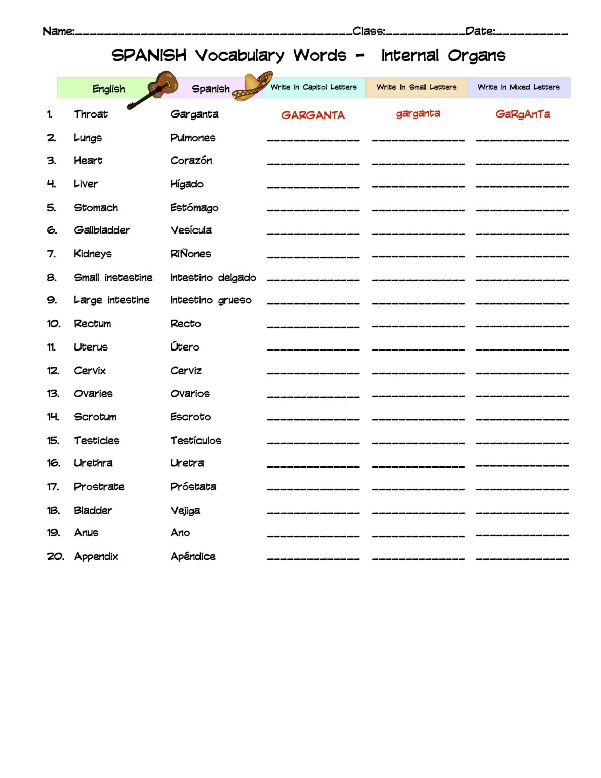 Spanish Hotel Vocabulary Matching Worksheet & Answer Key | Made By Teachers