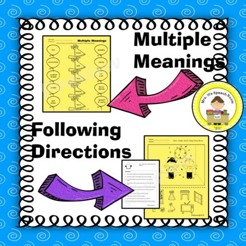 January Vocabulary -Synonyms, Antonyms, Multiple Meanings, Following ...