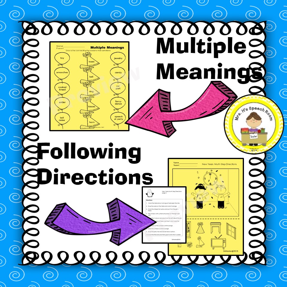 January Vocabulary -Synonyms, Antonyms, Multiple Meanings, Following ...