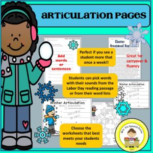 Winter Speech Therapy Printable Pack | Made By Teachers