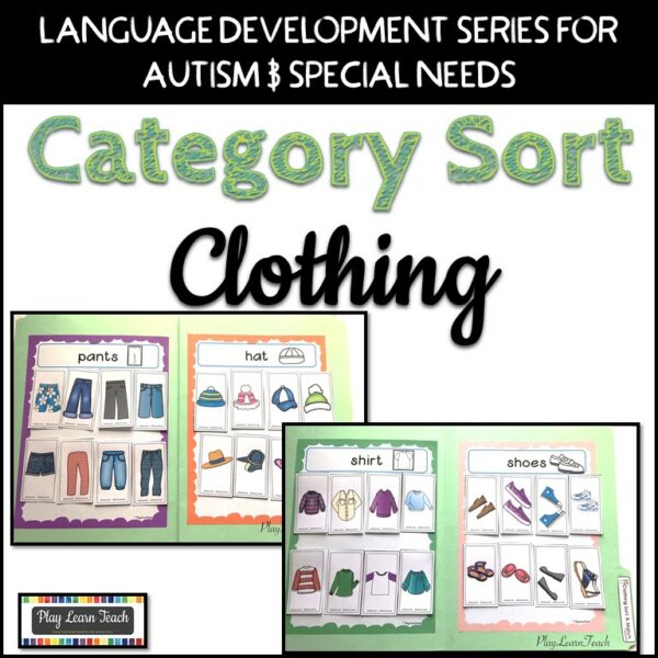 Clothing Sort Categories File Folders Special Education | Made By Teachers