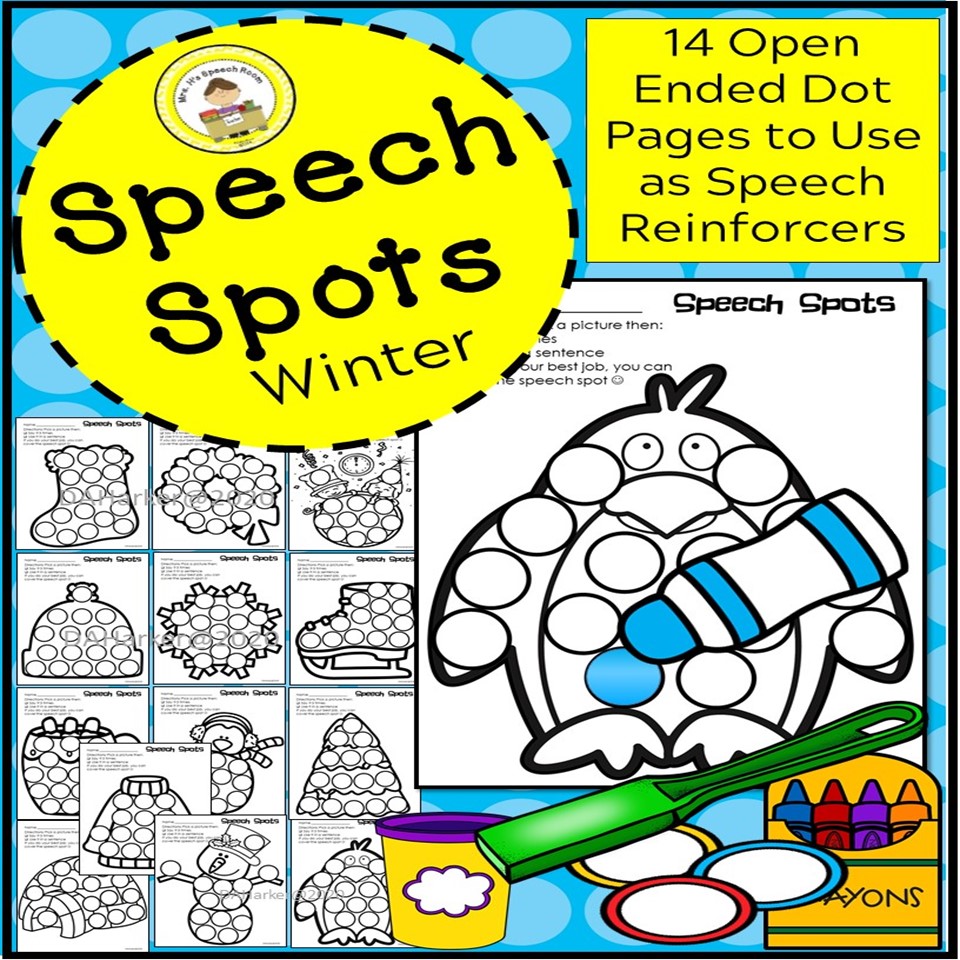 Winter Dot Marker Activities for Speech Therapy | Made By Teachers