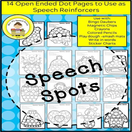 Winter Dot Marker Activities for Speech Therapy - Made By Teachers