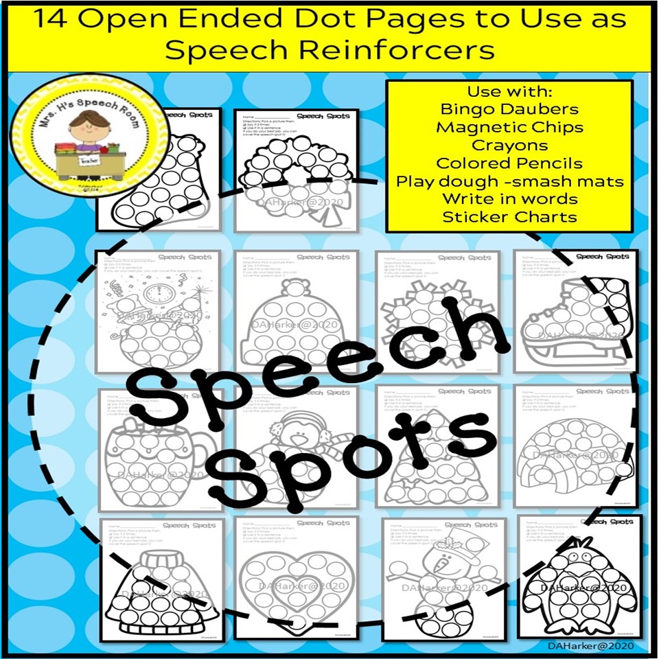 Winter Dot Marker Activities for Speech Therapy | Made By Teachers