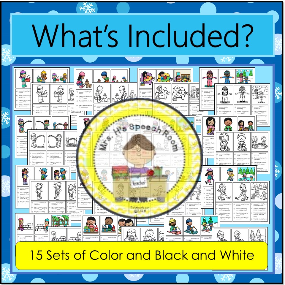 Pronouns Speech Therapy For Elementary Speech Therapy Winter Set | Made ...