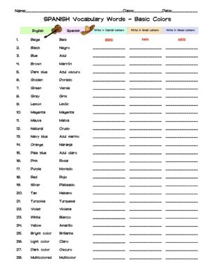 Spanish Hobby Words Vocabulary Matching Worksheet & Answer Key | Made ...