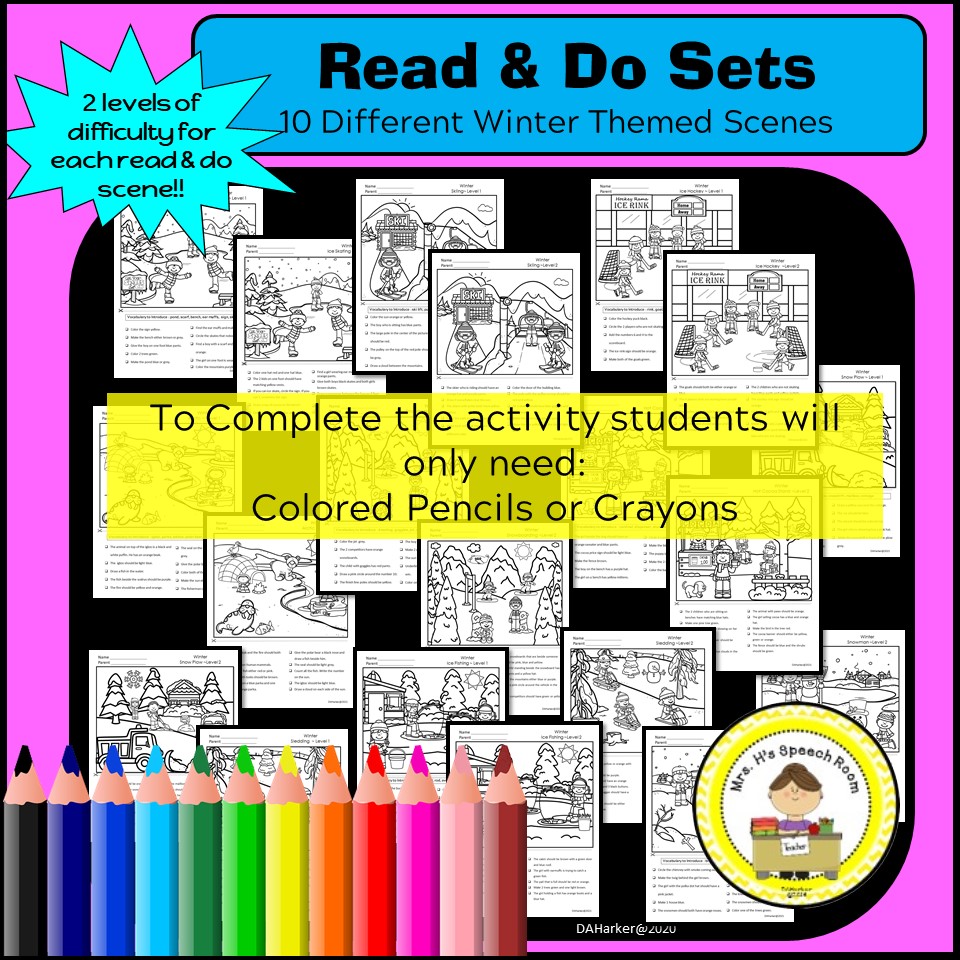 Winter Following Directions | Made By Teachers