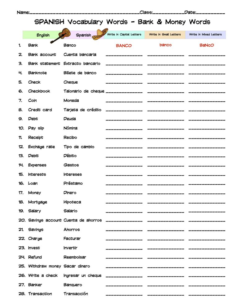 Spanish Vegetables Vocabulary Matching Worksheet & Answer Key | Made By ...