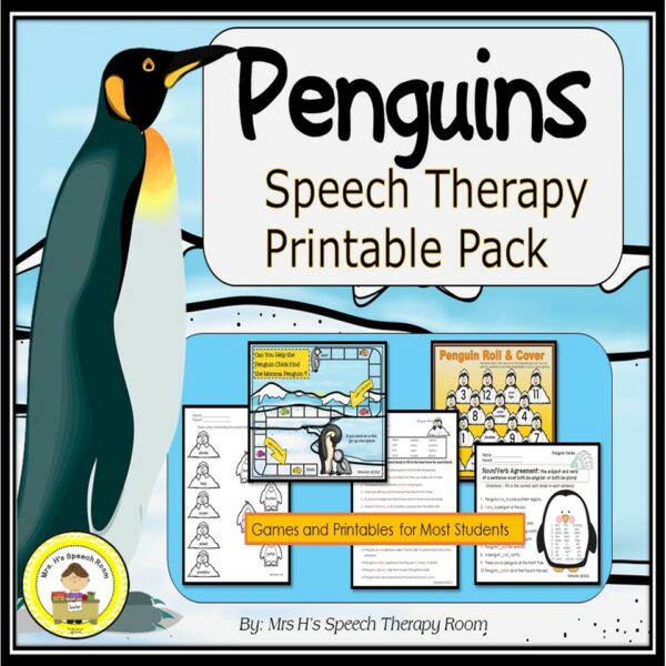 Penguin Speech Therapy Printable Pack | Made By Teachers