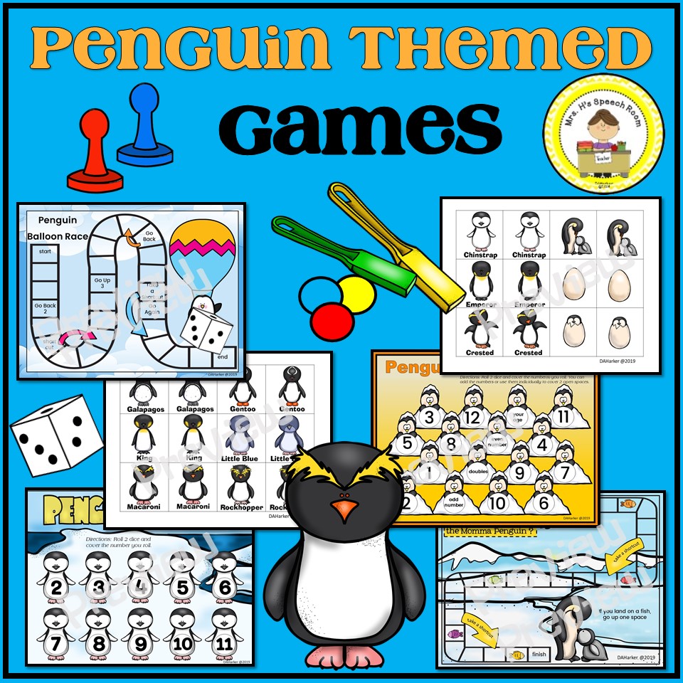 Penguin Speech Therapy Printable Pack | Made By Teachers