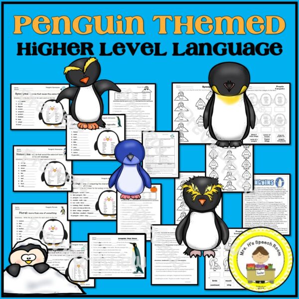 Penguin Speech Therapy Printable Pack | Made By Teachers
