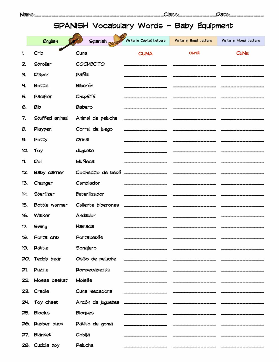 Spanish Animals Worksheet Packet | Made By Teachers
