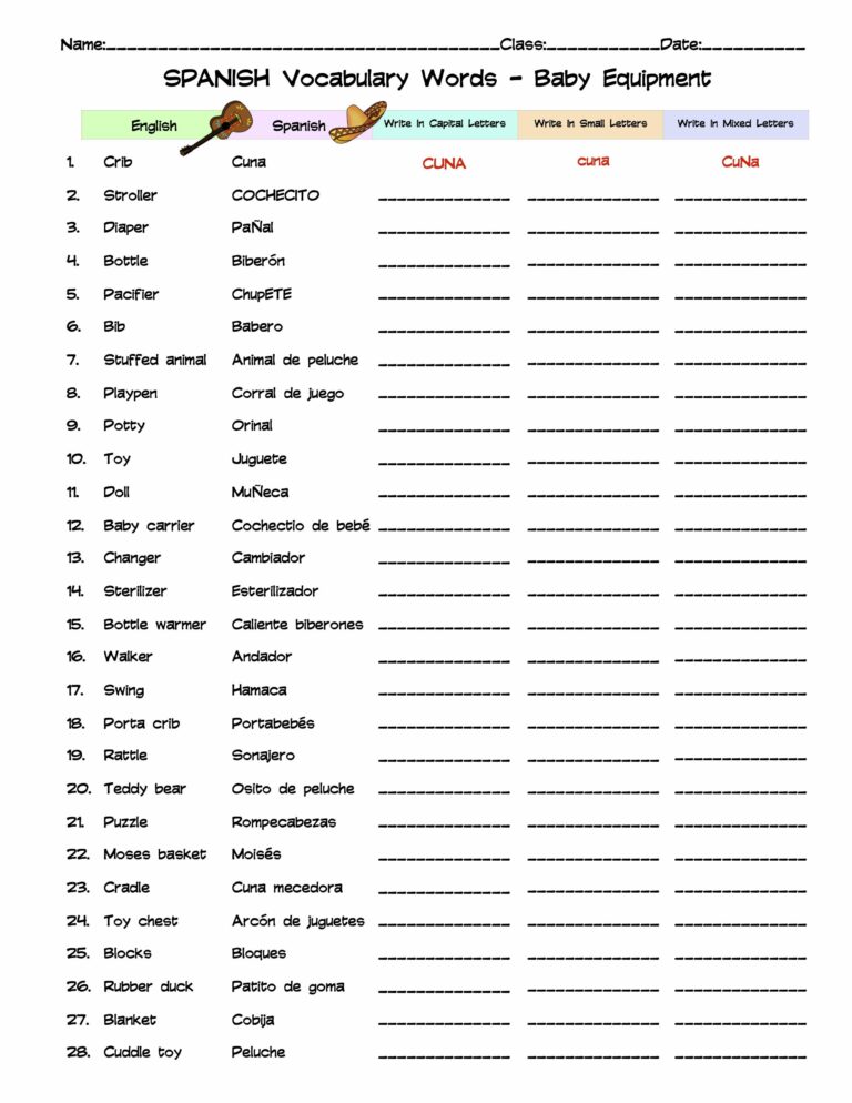 Spanish Animals Worksheet Packet | Made By Teachers