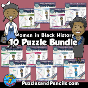 Women in Black History Word Search Puzzle Activity BUNDLE | 10 ...
