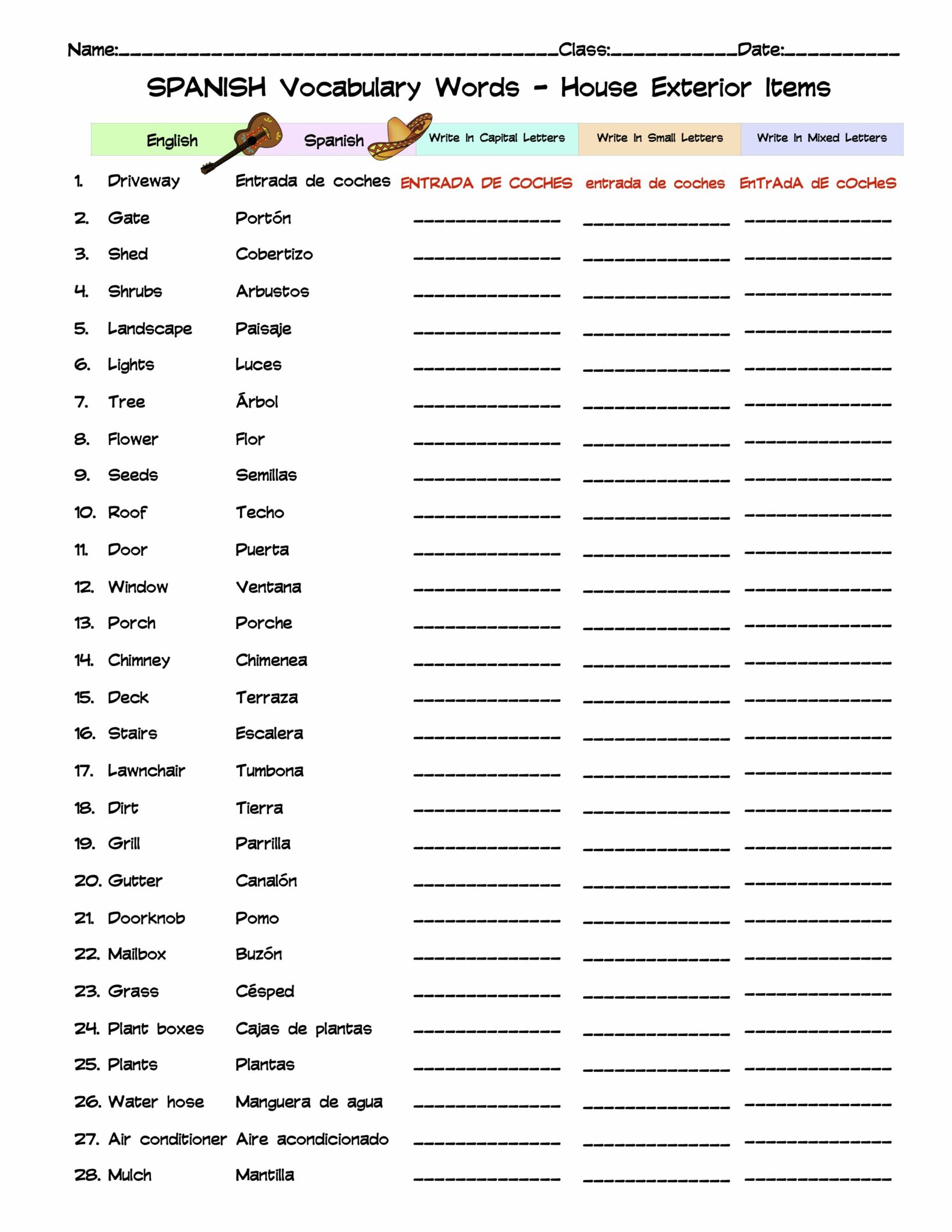 Spanish Colors Worksheet | Made By Teachers
