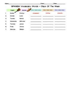 Spanish Types Of Jobs Vocabulary Word List Worksheet & Answer Key ...