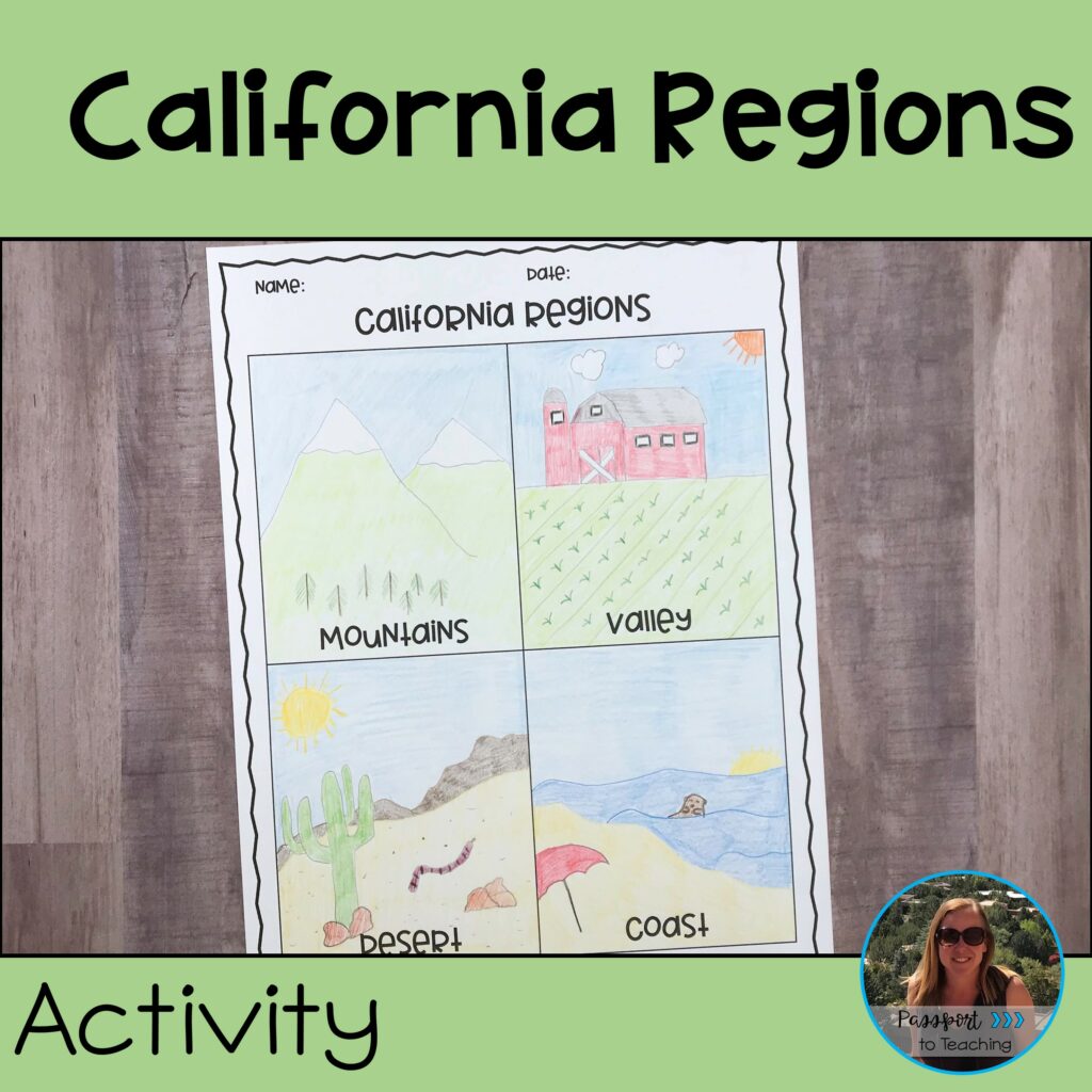 California Regions Activity | Made By Teachers
