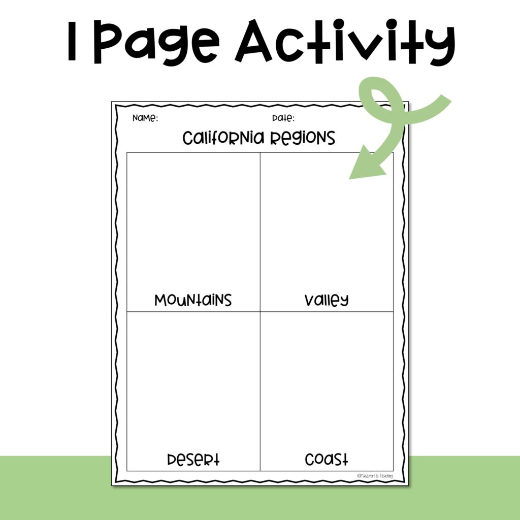 California Regions Activity | Made By Teachers