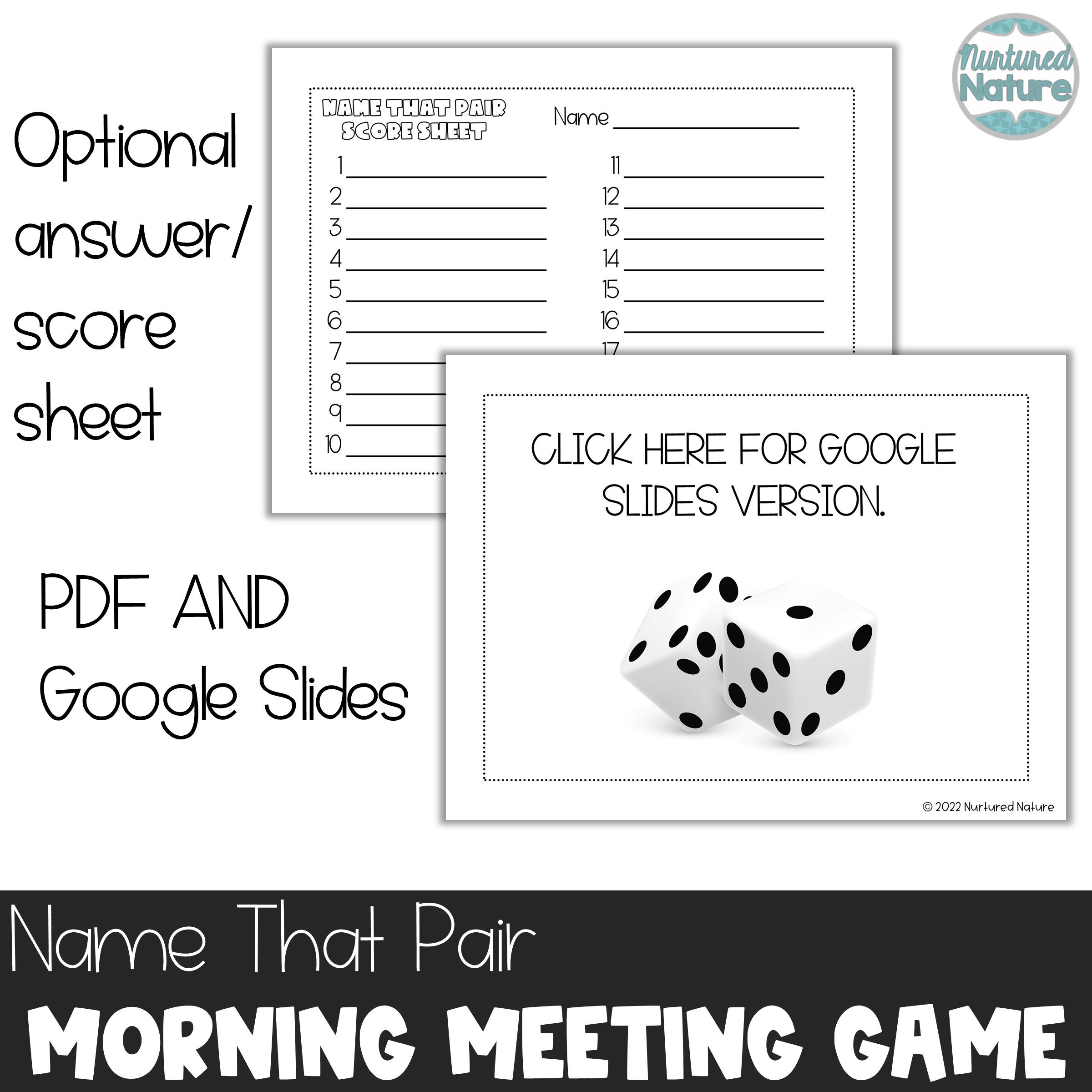 Twos Day Morning Meeting Game - Name That Pair - 2s Two’s 2/22 | Made ...