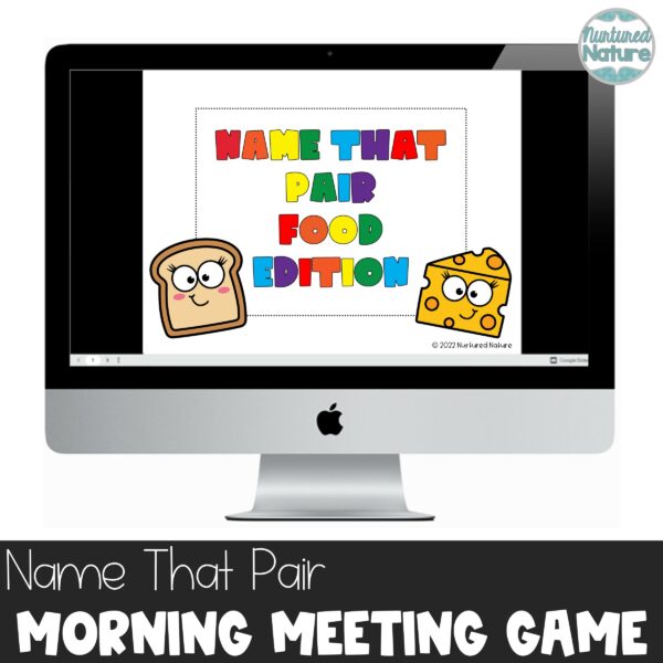 Twos Day Morning Meeting Game - Name That Pair Food Edition - 2s Two’s ...