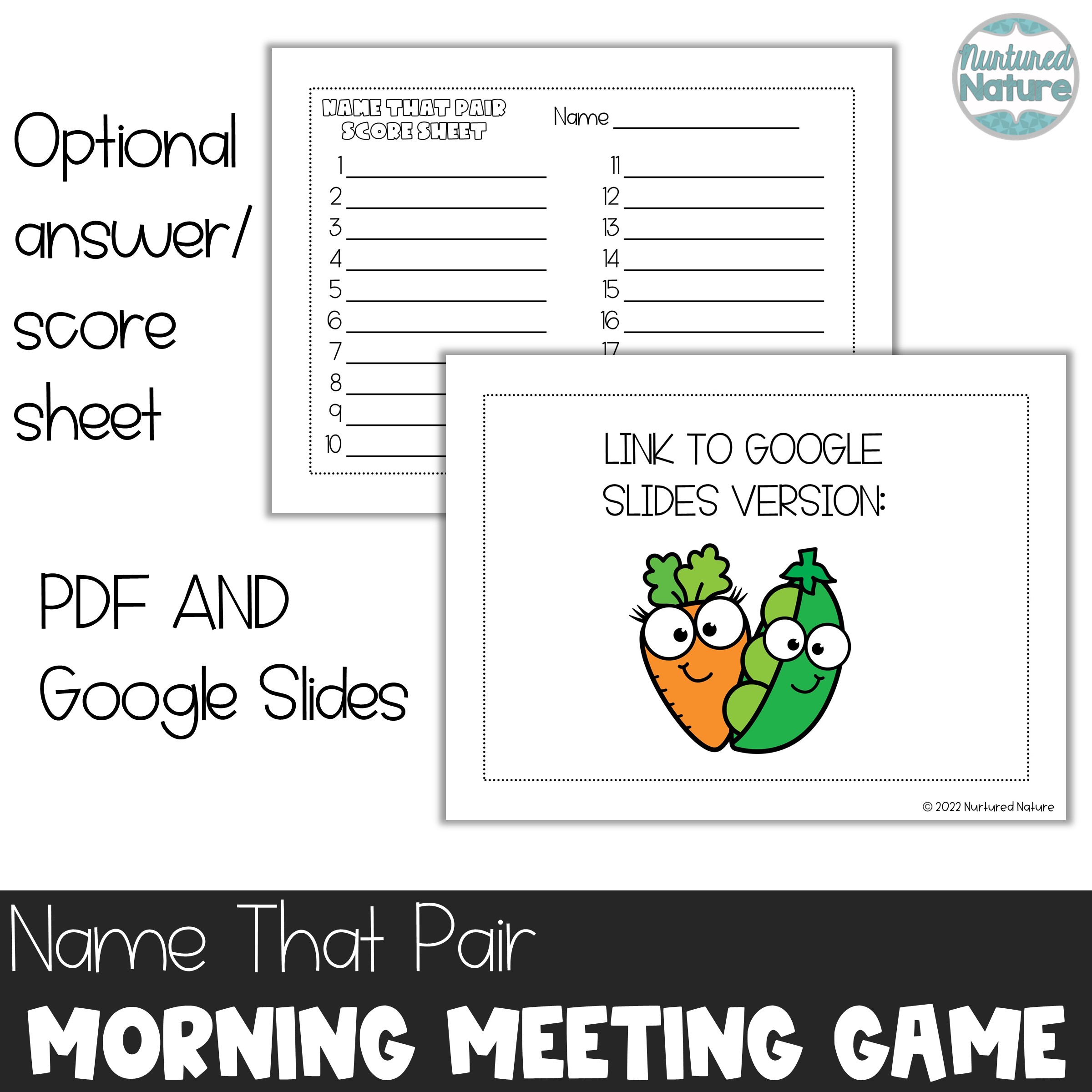 Twos Day Morning Meeting Game - Name That Pair Food Edition - 2s Two’s ...