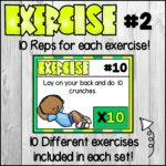 100th Day of School Exercise Challenge - 100th Day Workout Activity ...