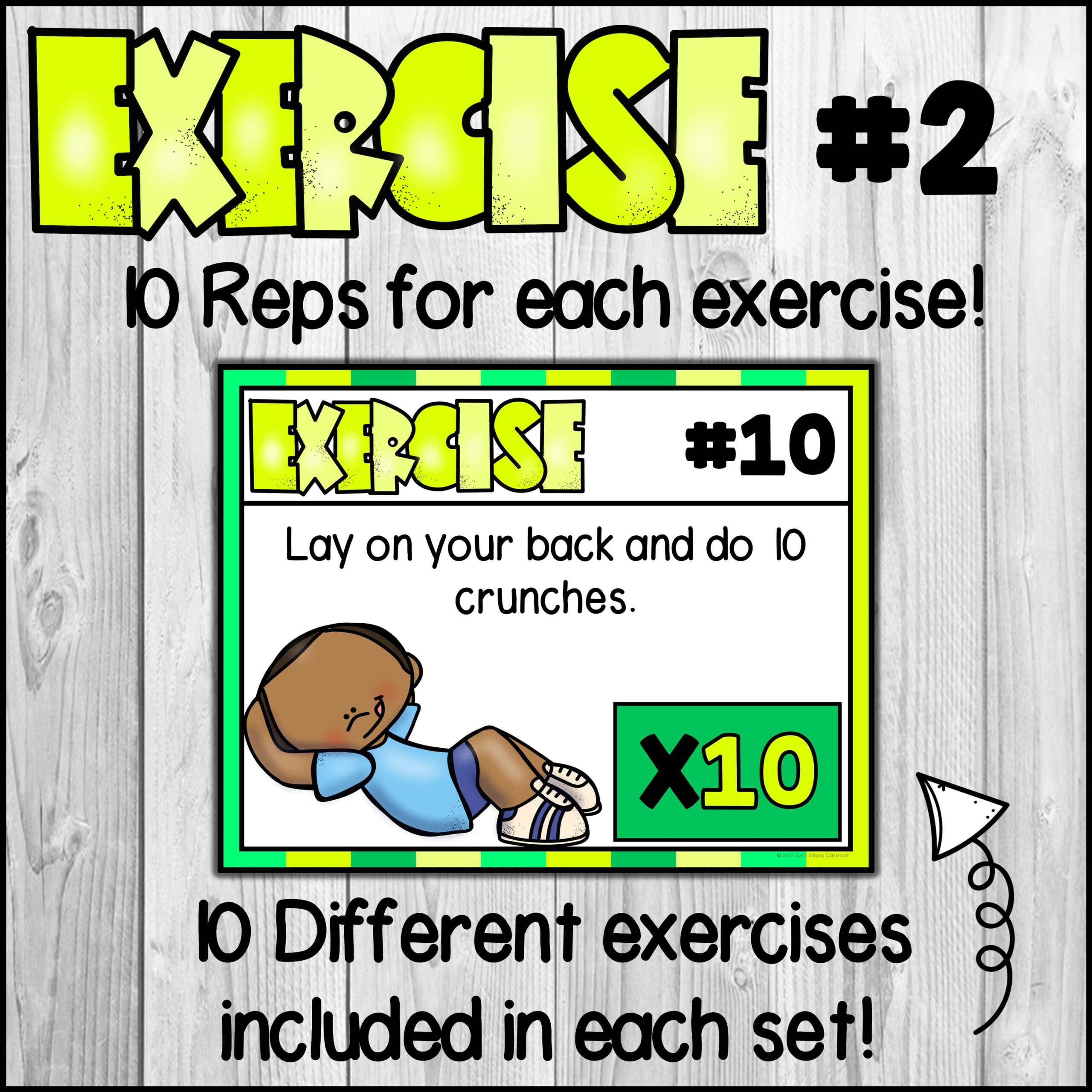 100th Day of School Exercise Challenge - 100th Day Workout Activity ...