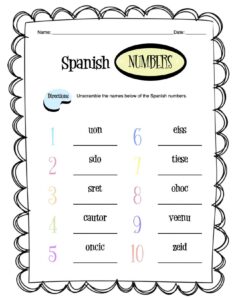 Spanish Numbers Worksheet Packet - Made By Teachers
