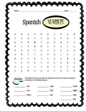 Spanish Numbers Worksheet Packet | Made By Teachers
