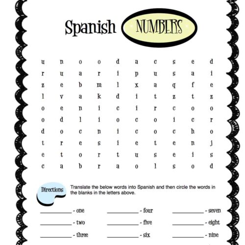 Spanish Numbers Worksheet Packet | Made By Teachers