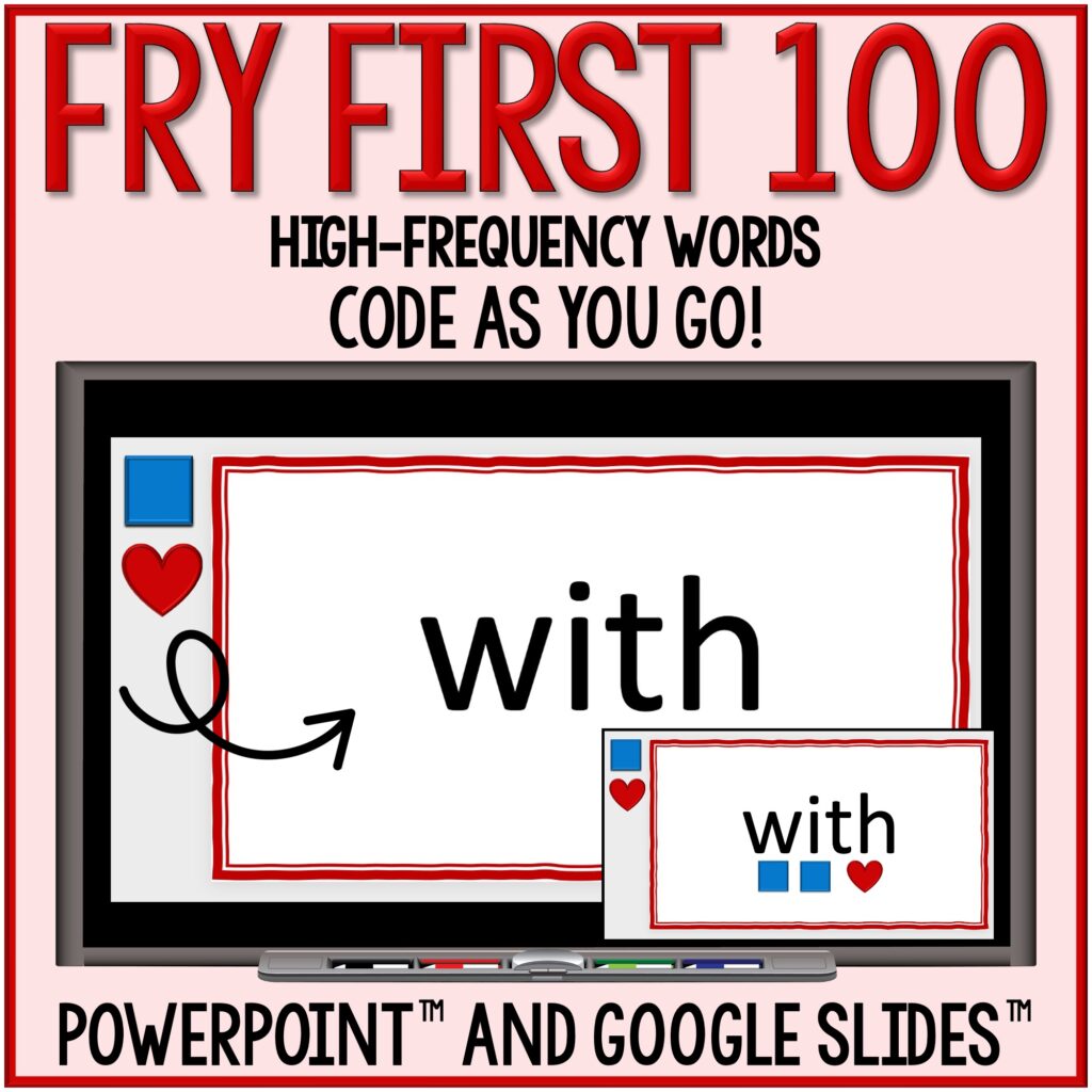 Fry First Hundred Heart Word - Code As You Go - PowerPoint™ & Google ...