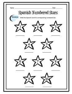 Spanish Numbers 1-10 Worksheet | Made By Teachers