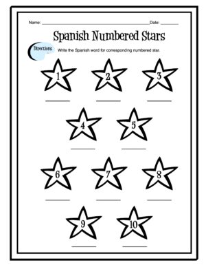 Spanish Numbers 1-10 Worksheet | Made By Teachers