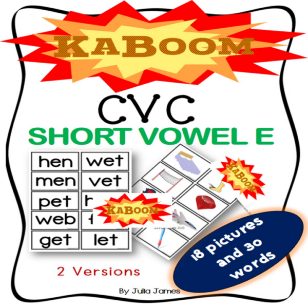CVC Short Vowel Kaboom Bundle | Made By Teachers