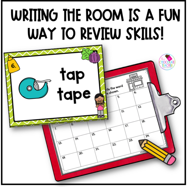 Long and Short Vowels - CVCE and CVC Words - Write the Room - Fun ...