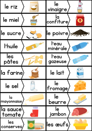 A l'épicerie - French Grocery Store Speaking activity + cut & paste ...