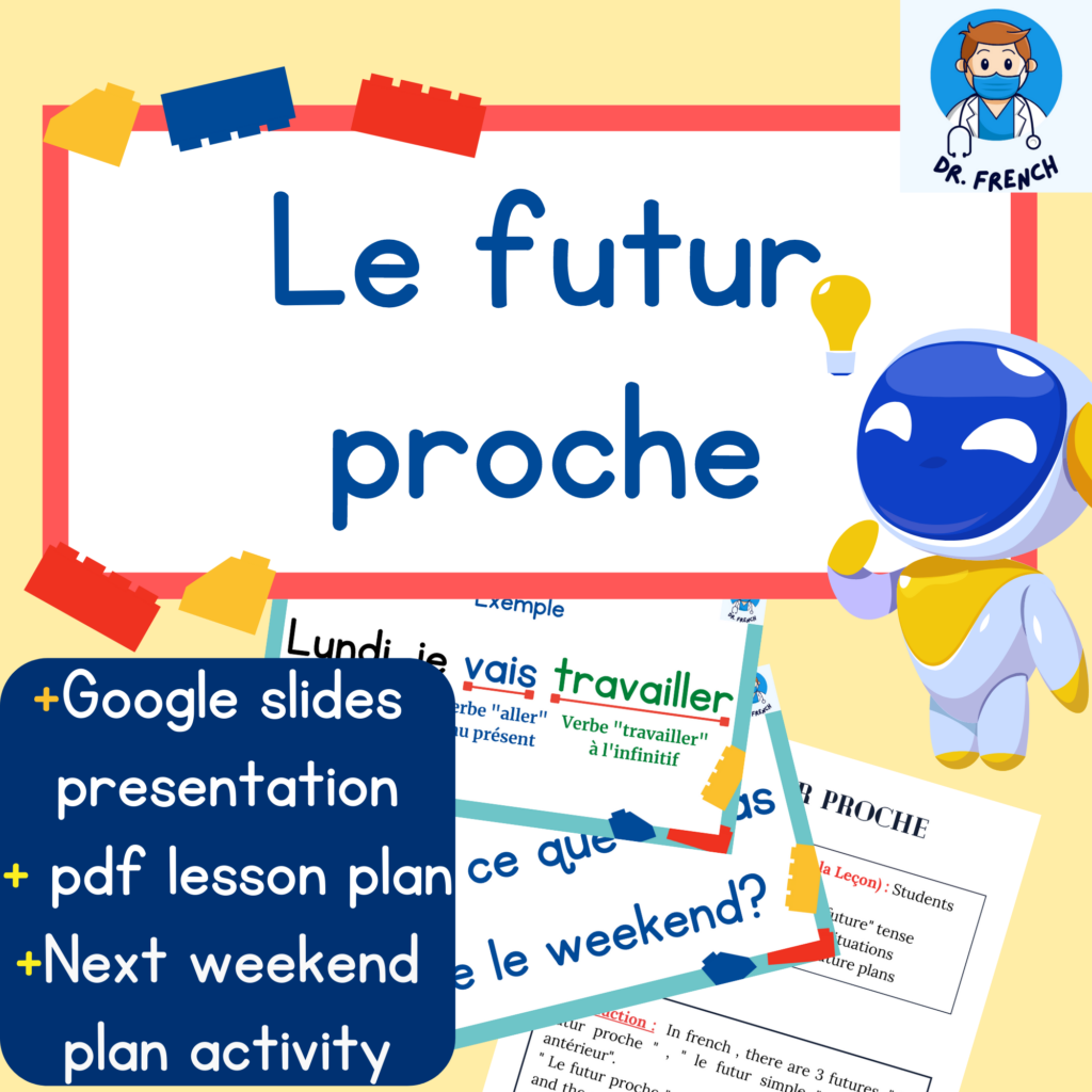 Le Futur Proche -French future tense lesson plan, presentation ...