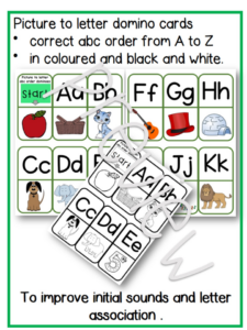 Letters and Sounds Alphabet Domino | Made By Teachers