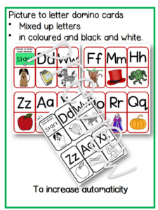 Letters and Sounds Alphabet Domino | Made By Teachers