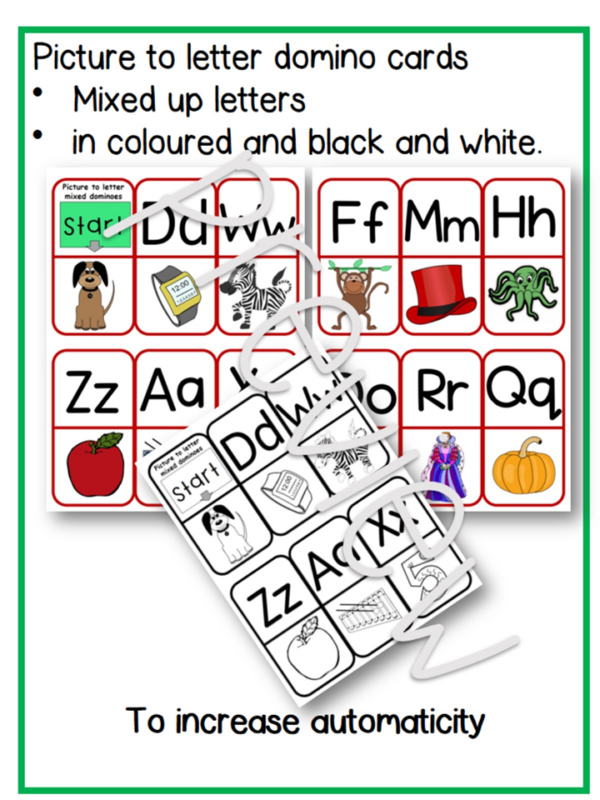 Letters and Sounds Alphabet Domino | Made By Teachers