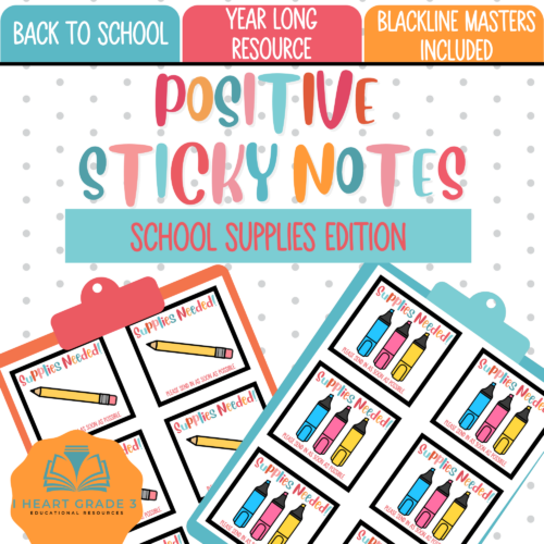 Positive Sticky Notes: Supplies Needed | Made By Teachers