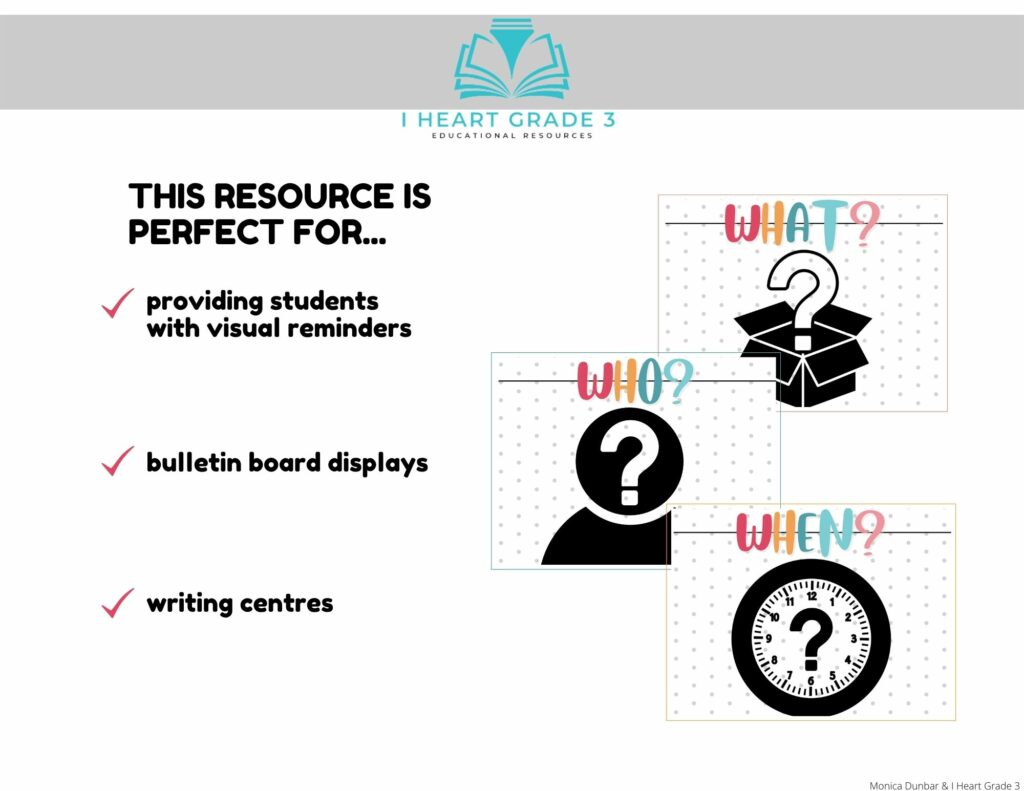 The 5 W's Reference Posters | Made By Teachers