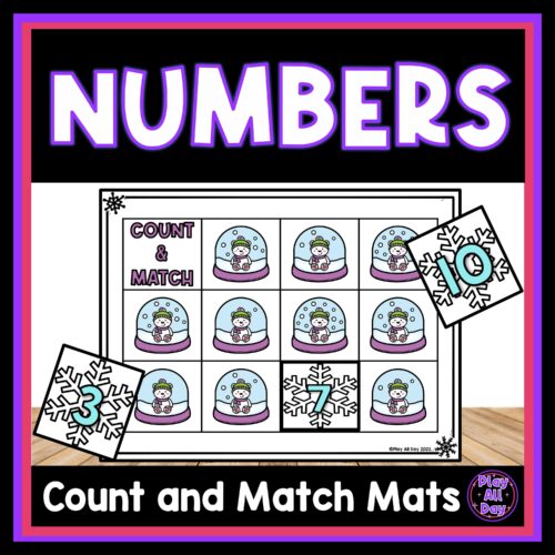 Winter Counting 0-10 | Count and Match Activities | Made By Teachers