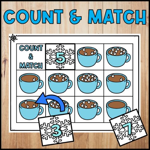Winter Counting 0-10 | Count and Match Activities | Made By Teachers